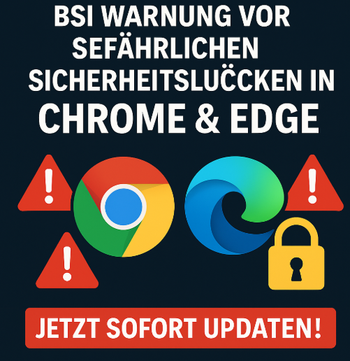 Hardware & Software - BSI warnt vor gefährlichen Sicherheitslücken in Chrome & Edge – Jetzt ...